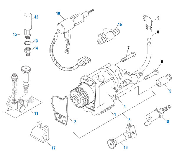 Primer Pump for International DT466E DT530E PAI# EPP-3757 Ref.# Bosch ...